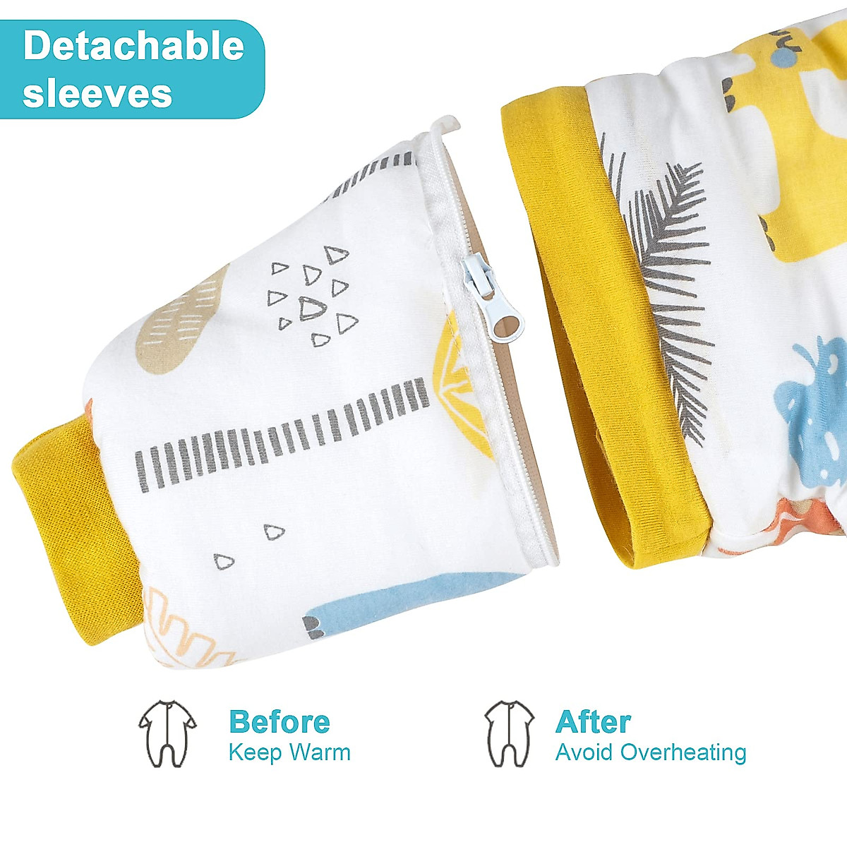 MooMoo Baby Sleep Sack Toddler Sleeping Sack with Feet Winter Toddler Wearable Blanket with Legs Thicken 3.5 Tog Girl 5T-6T