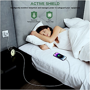 iPad Charger iPhone Charger, 2-Pack 【Apple MFi Certified】 12W Charger iPad Foldable Portable Travel Plug with 3.3FT Lightning Cable Compatible with iPhone, iPad, iPad Mini 1/2/3/4/5, iPad Air 1/2/3