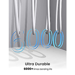 2-Pack Charger for Fossil Gen 6 Gen 5 Gen 5E Gen 4 Smartwatch Charging Cable Cord for Emporio Armani, Skagen falster 2, Misfit Vapor 2, Diesel Guard 2.5, Michael Kors Runway 3.3Ft/1M White