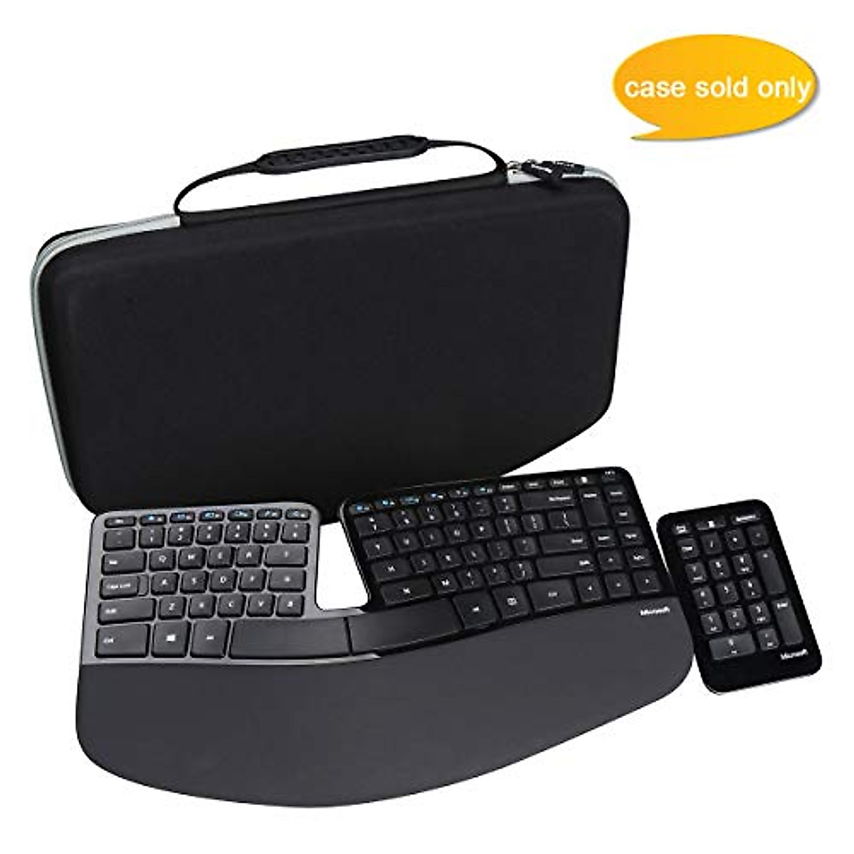 Aproca Hard Carry Travel Case fit Microsoft Sculpt Ergonomic Keyboard (5KV-00001)