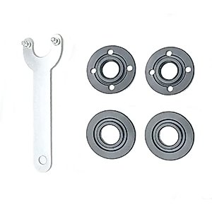 Angle Grinder Wrench Grinder Spanner Wrench Grinder Flange Nut 5/8-11 4 PCS Compatible with Dewalt Milwaukee Metabo Makita Grinder Parts Bosch Ryobi Black Decker