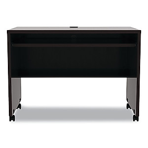 Alera ALEVA204224ES Valencia Series 41.38 in. x 23.63 in. x 30 in. Mobile Workstation Desk - Espresso