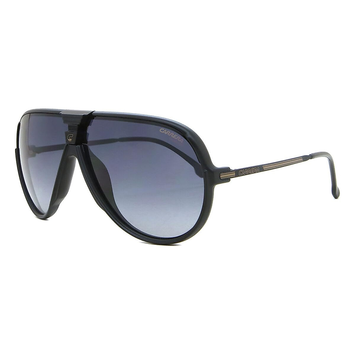 Carrera CHANGER65 Matte Black/Grey Shaded - Grey Gold 67/7/135 unisex Sunglasses