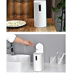 WPYYI Home Intelligent Automatic Induction Electric Rubbish Trash Can Smart Waste Bins Garbage Can Touchless Mini Trash Can