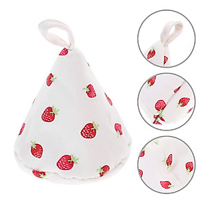 Hemoton Hot Pot Handle Cover Triangular Pot Handle Cap Thicken Air Fryer Polyester Oven Mitts