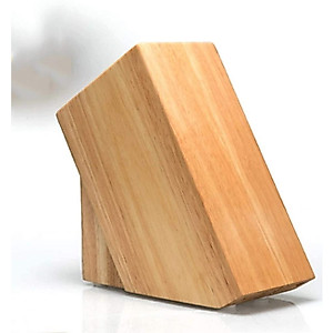 AQUETI Knife Block Functional Universal Beech Knife Rack Block Storage Organizer Knife Holder Restaurant Kitchen Knife Holder Knife Storage