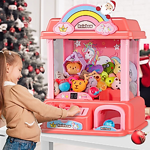 Kakamelon Claw Machine for Kids and Adults with Mini Prizes|Toys for Ages 8-13 Girls|Candy Machine Birthday Gifts for 6 7 9 10 12 Years Old
