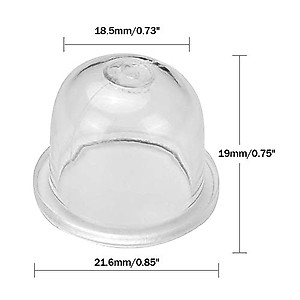 Autoparts 100PCS Primer Bulb Pump Fit for Homelite Echo Stihl Poulan Zama # 0057003 0057004