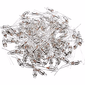 uxcell 100Pcs F6 6x16mm Bright Red Light Neon Light Bulb Indicator Lamp