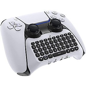 Rzzhgzq Wireless Controller Keyboard for PS5 Wireless Controller Keyboard for PS5 Mini Game Keyboard Built-in Speaker & 3.5MM Audio Jack for Playstation 5