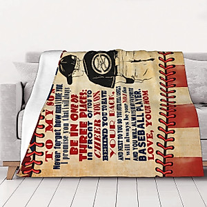 Baseball Gifts, Baseball Gifts for Boys, Baseball Gifts for Men, Baseball Blankets, Christmas Blanket Gifts for Son Birthday Graduation, Son Gifts from Mom 60"x 50" (Baseball Gifts for Boys, 60"x 50")