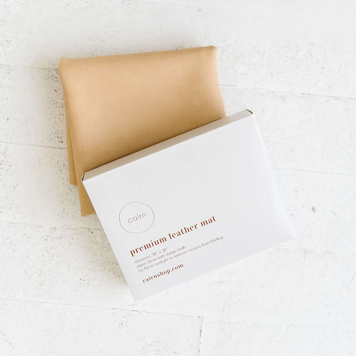 Vegan Leather Splat Mat for Under High Chair/Arts/Crafts, 38” X 38” Wipeable Spill Mat, Water Resistant Floor Mat, Portable Play Mat - Premium Quality