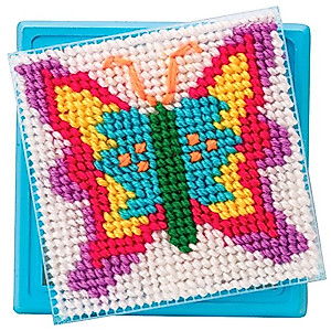ALEX Toys Simply Needlepoint Butterfly Kids Art and Craft Activity