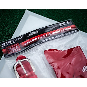 Rawlings Belt & Socks Combo | Baseball/Softball | Navy Blue | Medium
