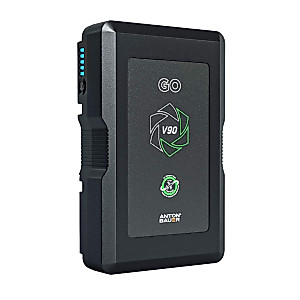 Anton Bauer GO 90 V-Mount, 98Wh Battery, Professional Camera Rig for Batteries, Camera Accessory, Camera Mount, Lithium Battery Pack, Battery Replacement, Quick Release Battery