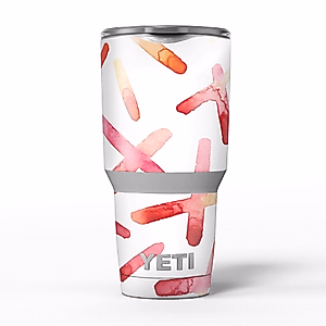 Design Skinz Pink and Orange Microscopic Lens - Skin Decal Vinyl Wrap Kit Compatible with The Yeti Rambler Cooler Tumbler Cups