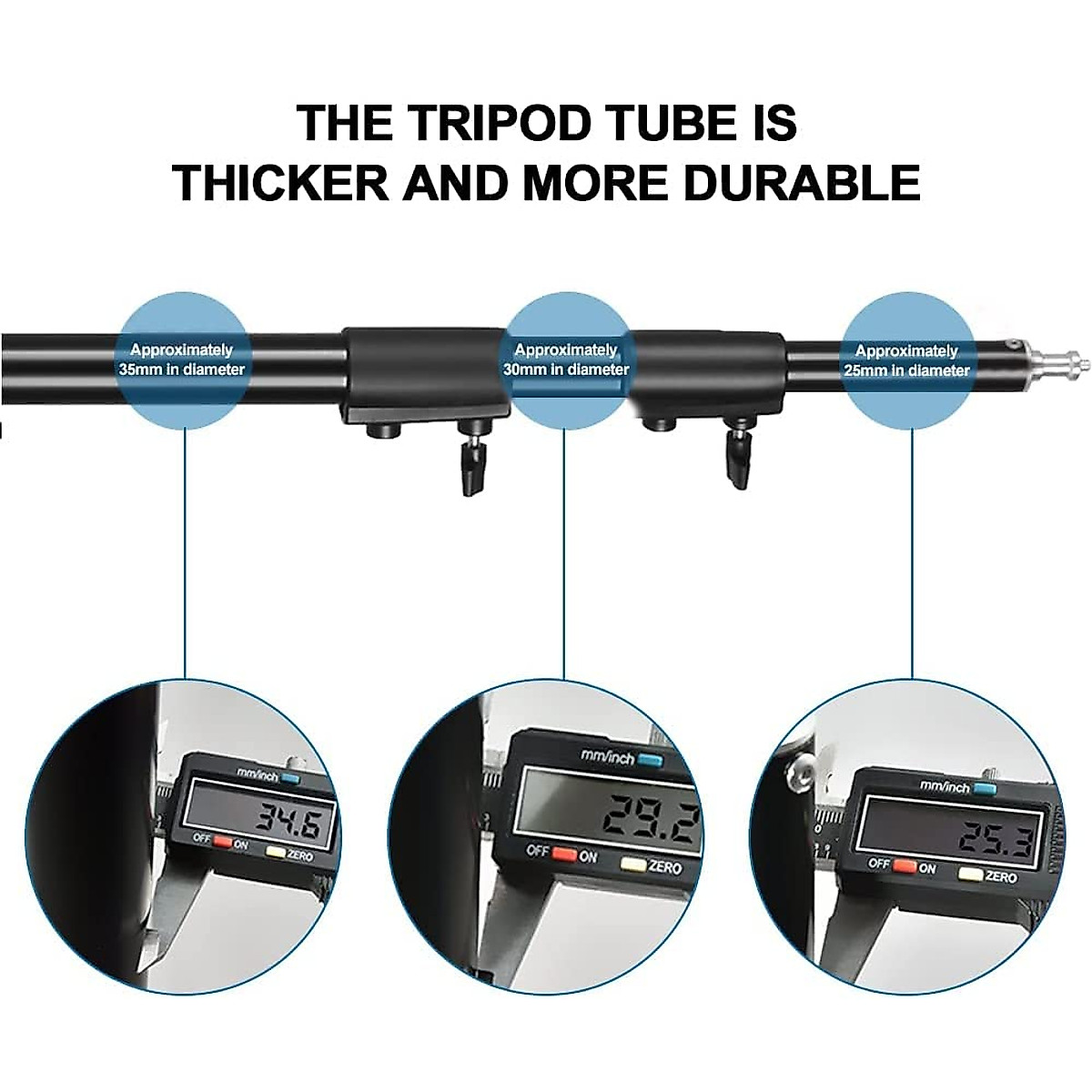 Heavy Duty Light Stand 9.5ft, Aluminum Alloy Lights Stand Spring Cushioned Adjustable Photo Video Lighting Stand, Photography Studio Tripod Stands for Flash LED Video Lights, Ring Lighting, Softboxes