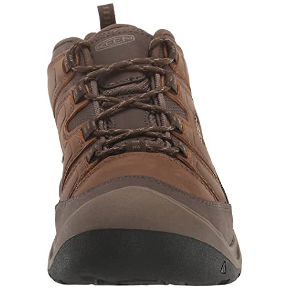 KEEN Men's Circadia Low Height Comfortable Waterproof Hiking Shoes, Shitake/Brindle, 14 Wide