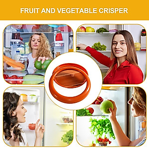 Fruit Vegetable Storage Box, Reusable Avocado Stretch Storage Containers, Onion Storage and Avocado Saver Fresh Stretch Pod Tomato Saver Fruit and Vegetable Storage Containers for Apples, Garlic