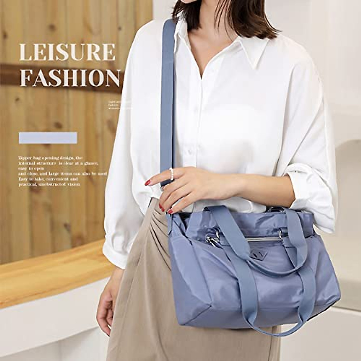 Zokrintz Women Shoulder Handbags Casual Crossbody Bags Nylon Messenger Bag Ladies Roomy Tote Purse