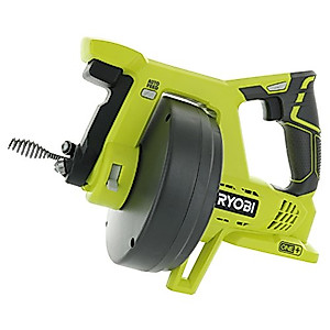 Ryobi P4001 One+ 18V Lithium Ion All-In-One 25 Foot Drain Auger for Sinks or Toilets (Battery Not Included, Power Tool Only)