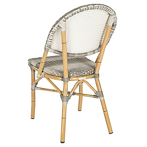 SAFAVIEH Home Collection Barrow Indoor/Outdoor, Set of 2, Brown Stacking Side Chair, 0