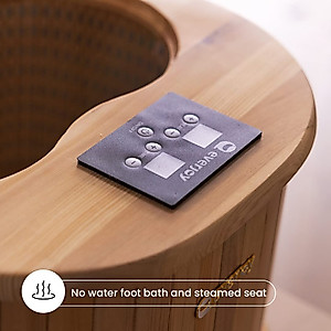 EVERJOY Portable Low EMF FAR Infrared Foot Sauna without Water, Portable Foot Spa Bucket, Blood Circulation, Relaxing, Detoxifying, No Water Pouring, PLI, ETL, with Knee Cover&Kit, 64–149°F Temp Range