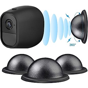 Outdoor Mount Metal Magnetic Mount for Arlo, Ceiling/ Table Mount for Arlo with Base Station-Arlo, Arlo Pro, Arlo Pro 2, Black (3 Pack)