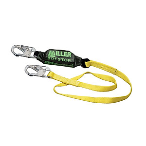 Miller by Honeywell 913WLS-Z7/6FTYL Lanyard With Softstop with Locking Snap Hook