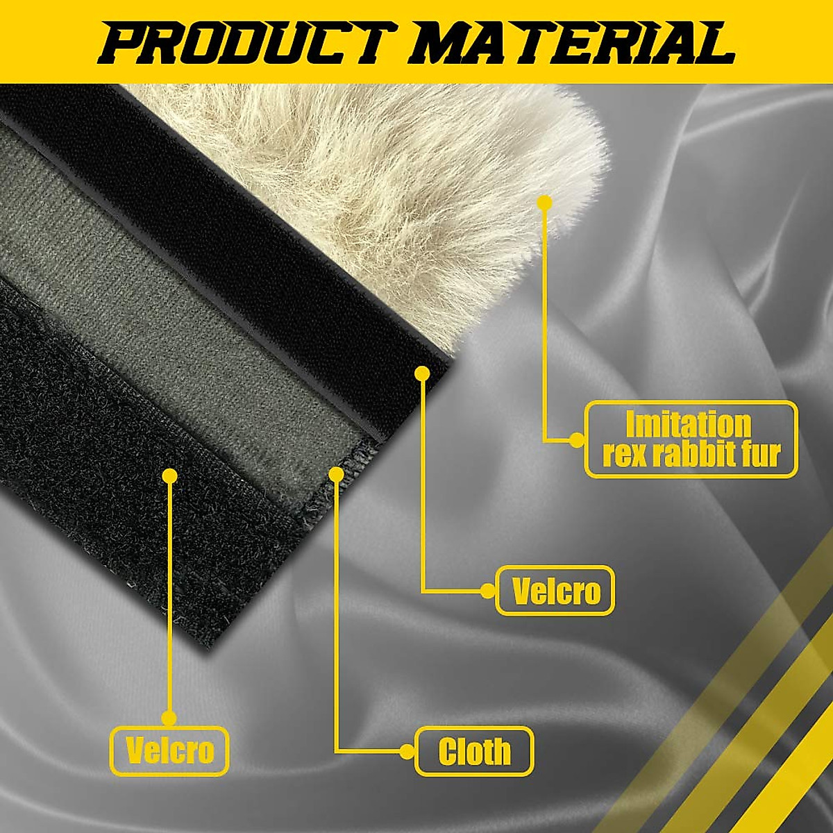 GAMPRO Seat Belt Pads Long 13 inch Faux Rex Rabbit Fur, Soft Comfortable Car Safety Seat Belt Strap Shoulder Pad for Adults and Children 2-Pack(Brown)