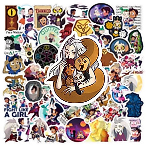 NG2D58 The owl House 50 PCS Stickers Pack Aesthetic The Vinyl Movie Colorful Waterproof for Water Bottle Laptop Bumper Car Bike Luggage Guitar Skateboard…, 2-4inch