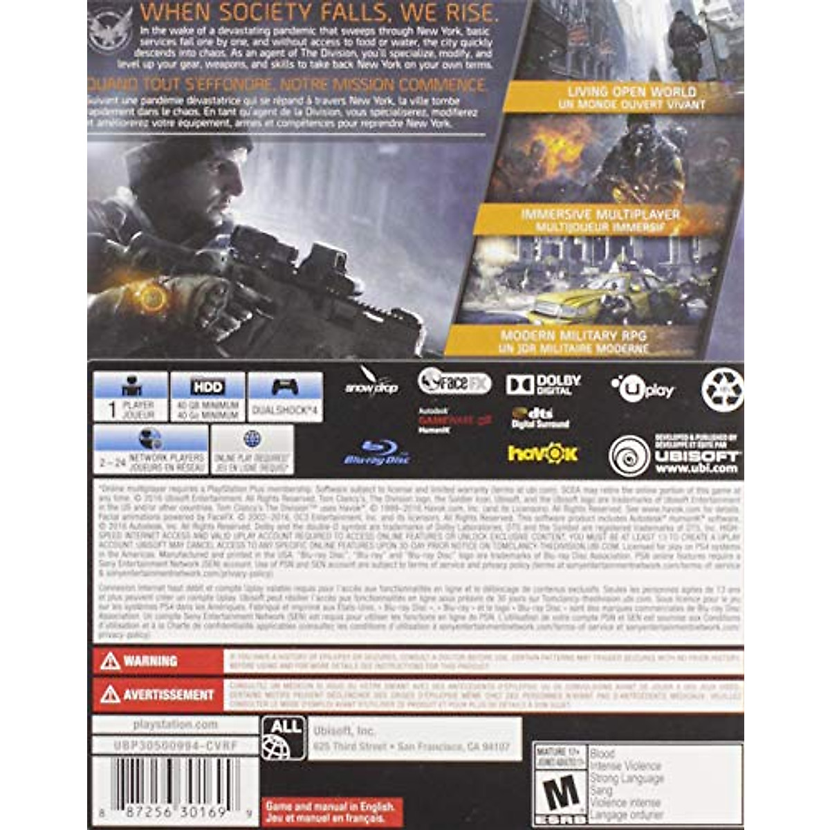 Tom Clancy's The Division - PlayStation 4