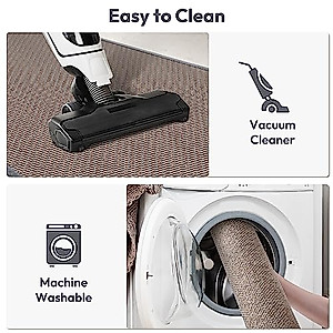 Kitchen Mats for Floor,Kitchen Rug, Nonskid, Washable,Absorbent Kitchen Runner Rug for in Front of Sink,Entryway,Hallway,Rubber Backing Indoor Door Mat,Farmhouse Style Standing Mat,17.3"x28",Grey