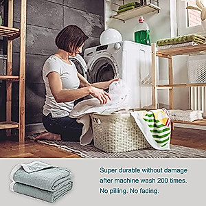 Cotton Baby Blankets Unisex Newborn 6-Layer, Super Soft Comfy Muslin Blankets, for Toddler Swaddle Nursery Bed Blanket Stroller Crib Shower Gifts 30 x 40 Inch,Sage Green