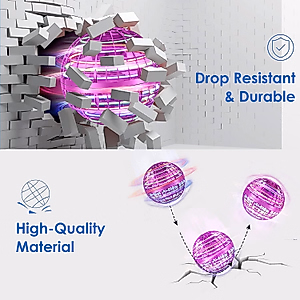 Flying Orb Ball Toys, Galaxy Ball 2024 Hover Ball Soaring Nebula Flying Orb, Hand Controlled Boomerang Galactic iFly Spinner, RGB Light Magic Space UFO Toy, Mini Drone for Kid Adults Outdoor Indoor