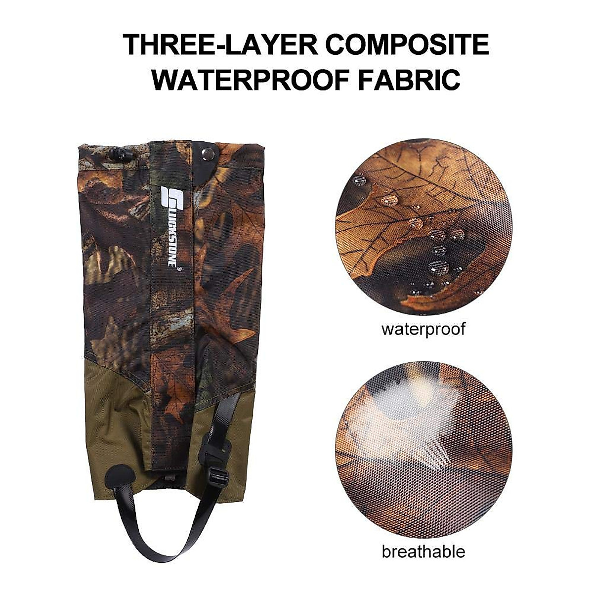 Vbestlife Snow Legging Gaiters,Outdoor Waterproof Hunting Leg Gaiters Leg Cover Wraps Snow Boot Gaiters for Cam Hiking Walking Climbing