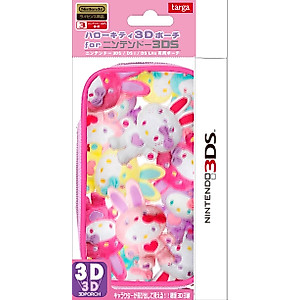 3D Hello Kitty Colorful Bunny Pouch for Nintendo 3DS