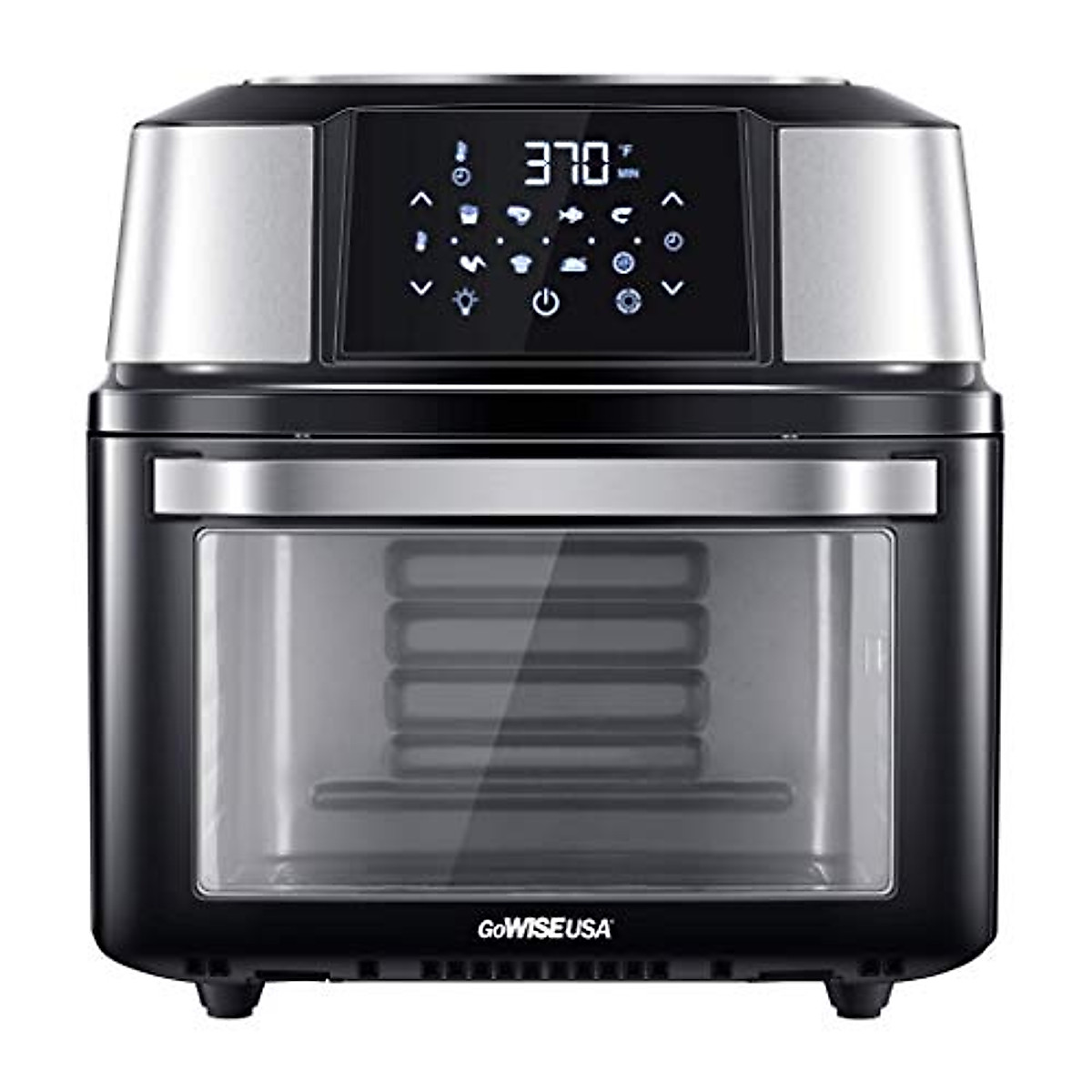 GoWISE USA 17-Quart Air Fryer & Food Dehydrator - 5 Drying Trays plus 6 Additional Accessories - Perfect for Drying Beef Jerky, Herbs, Fruit, Vegetables, Dog Treats