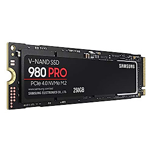 SAMSUNG 980 PRO 250GB PCIe NVMe Gen4 Internal Gaming SSD M.2 (MZ-V8P250B)