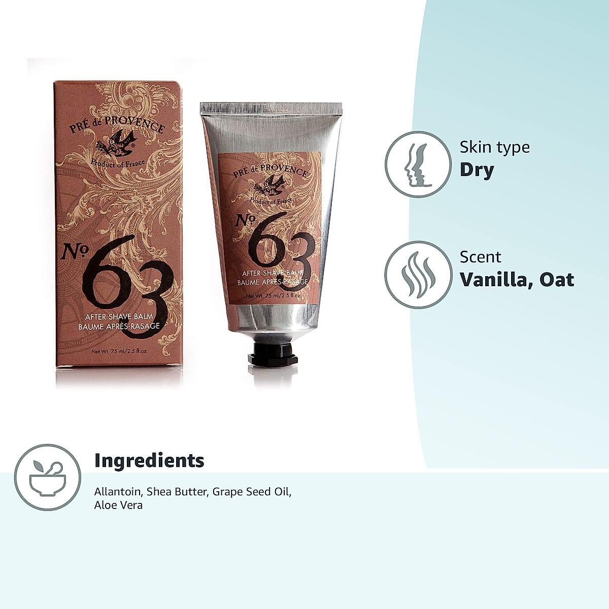 Pre de Provence No.63 Men's Collection, After Shave Balm