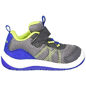 Stride Rite 360 Boy's Carson Sneaker, Grey Blue, M, 3.5 Little Kid