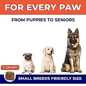 Omega 3 Alaskan Fish Oil Treats for Dogs (180 Ct) - Dry & Itchy Skin Relief + Allergy Support - Shiny Coats - EPA&DHA Fatty Acids - Natural Salmon Oil Chews Promotes Heart, Brain, Hip & Joint Support