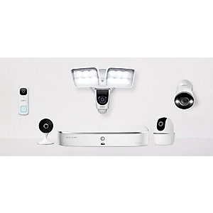 Lorex Fusion 4K 16-Channel (8 Wired and 8 Wi-Fi) 2TB Wired NVR System with 4 Bullet Cameras Featuring Smart Security Lighting