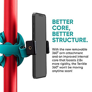 Tenikle® 360° - Flexible Tripod for Camera GoPro, As Seen on Shark Tank, Bendable Suction Cup Camera & Phone Mount, Holder, Compatible w/iPhone & Android ( Black)