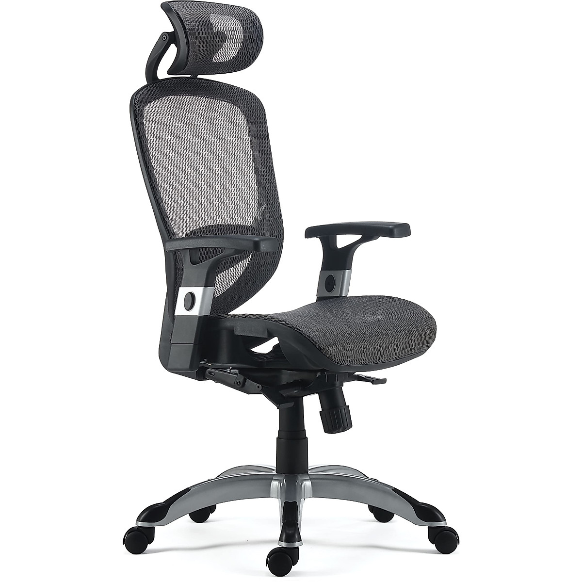 Union & Scale Flexfit Hyken Mesh Task Chair, Charcoal Gray, 2/Pack (UN59464V-CCVS)