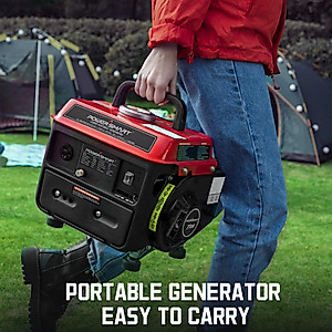 PowerSmart 1200W Portable Generator, Small Generator for Camping Outdoor, Ultralight, EPA & CARB Compliant