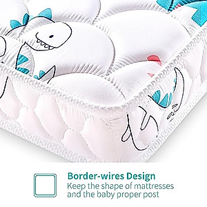 Premium Foam Hypoallergenic Crib Mattress and Toddler Mattress, 5" Dual-Sided, Breathable, and Firm Toddler Bed Mattress,Toddler Mattress for Toddler Bed, Fits Standard Full-Size Crib and Toddler Bed