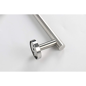 TocTen Bath Towel Bar - Thicken SUS304 Stainless Steel Bathroom Towel Holder, Towel Rod for Bathroom Heavy Duty Wall Mounted Towel Rack Hanger (24IN, Brushed Nickel)