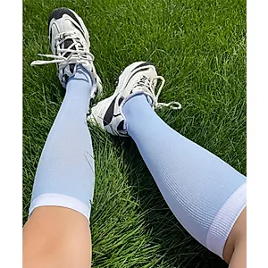 SHUTELI Toeless Open Toe Compression Socks Compression Stockings 4 Pairs for Women Men Circulation (4Color, Small-Medium)