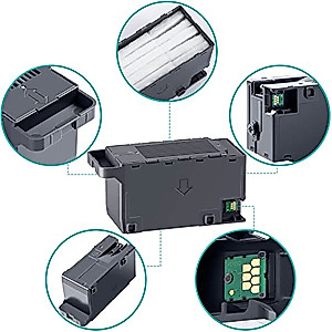 Hosaam C9345 Ink Maintenance Box Replacement for WF-7840 ET-16650 ET-16600 ET-8550 ET-5850 ET-5880 ET-8500 WF-7820 WF-7310 ET-5800 EC-C7000 ST-C8000 ST-C8090 Printers (C12C934591/PXMB9/C9345)(2 Packs)
